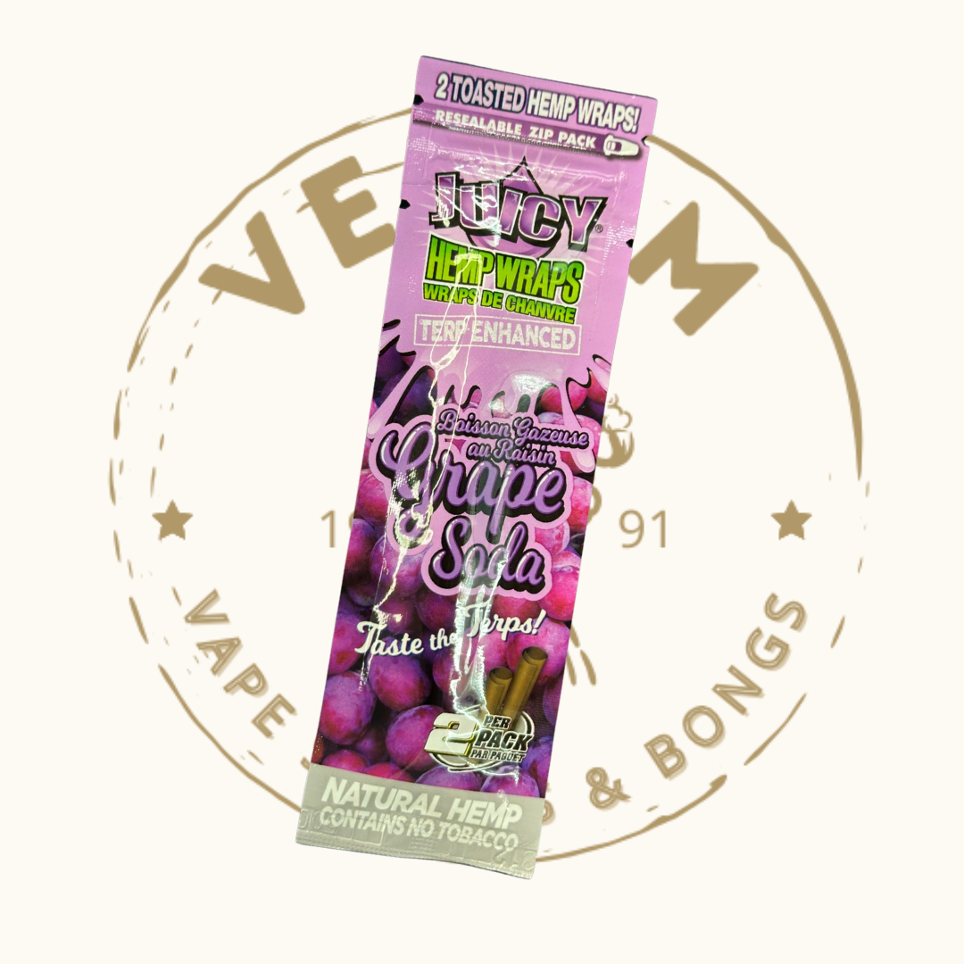 Juicy Hemp Wrap - Grape Soda – Venom Vape